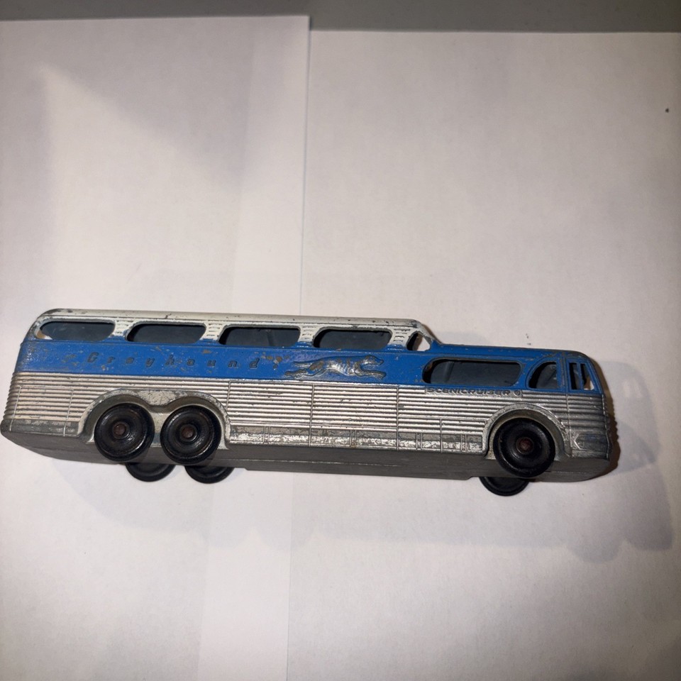 VTG Tootsietoy Die Cast Greyhound Bus 1960s Scenic Cruiser 7”x 1.75” #2 ...