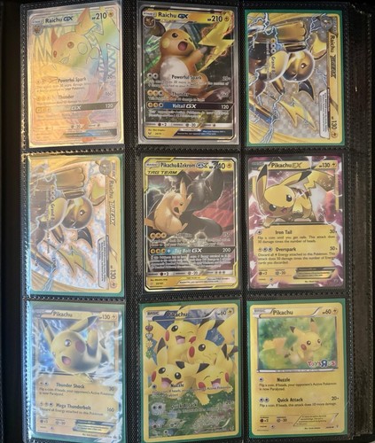 Pokémon Pikachu & Raichu Card Binder – Vintage & Modern Mix | eBay