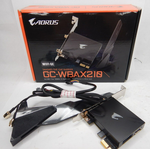 GIGABYTE WiFi 6E GC-WBAX210 2x2 802.11ax TriBand WiFi Bluetooth 5.2 ...