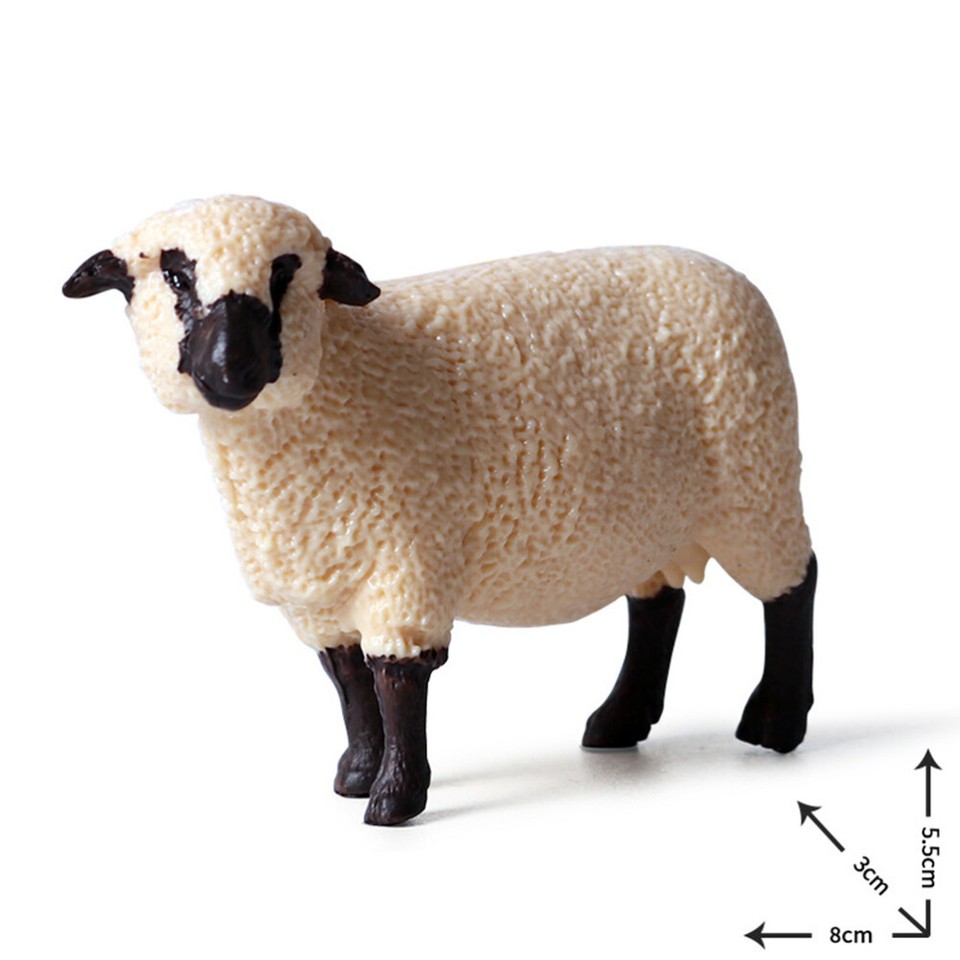 Sheep Resin Crafts Miniature Sheep Figurines Sheep Statues Farm Animals ...