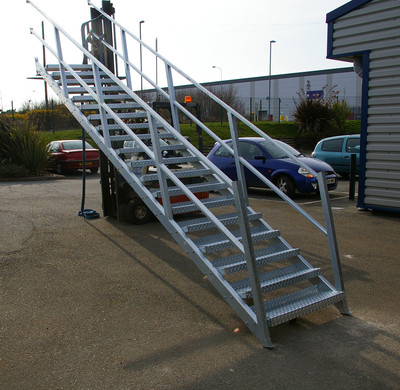 Steel Stair: Mezzanine floor (Utility) - Custom Staircase Made To Order ...