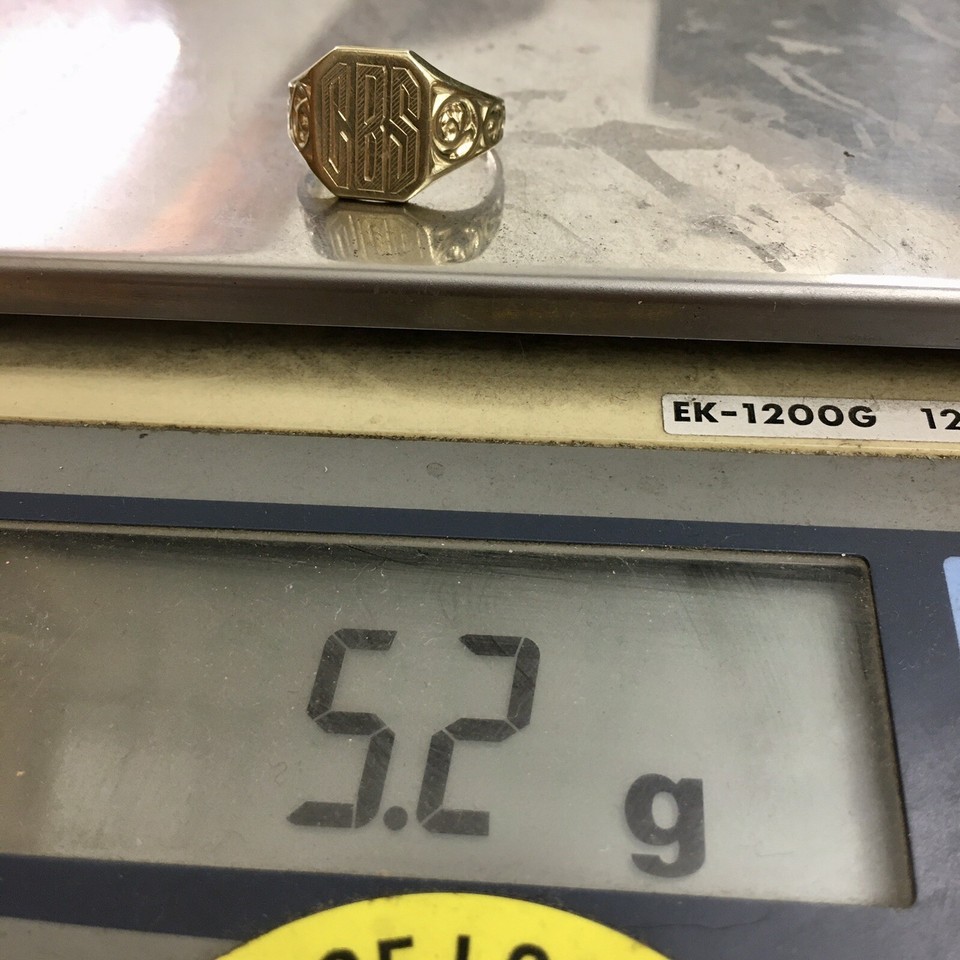 Art Deco Antique Signet 'CSB' Ring 10K Gold Hallmarked The Craft Co ...