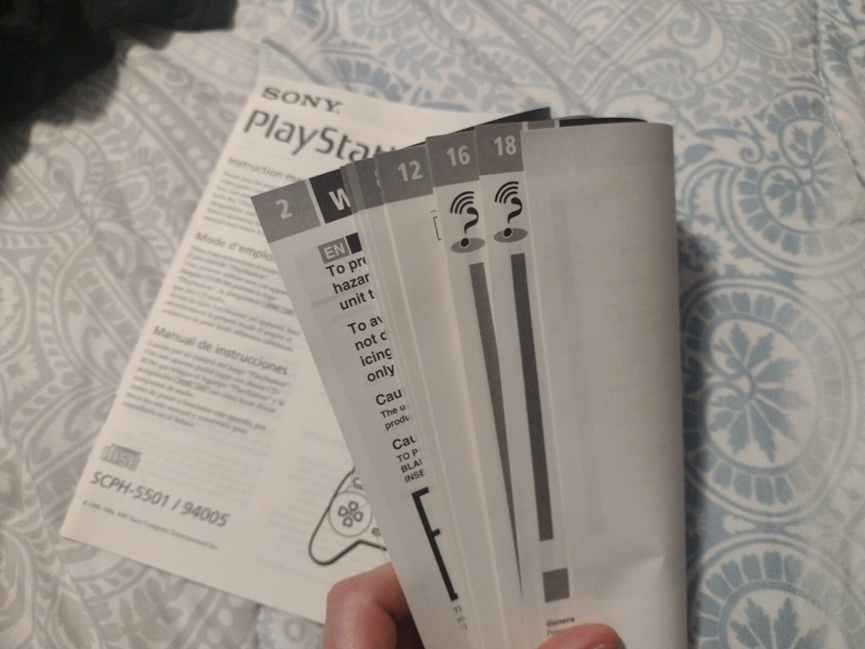 Sony Playstation 1 PS1 Console Instruction Manual Booklet Only | eBay