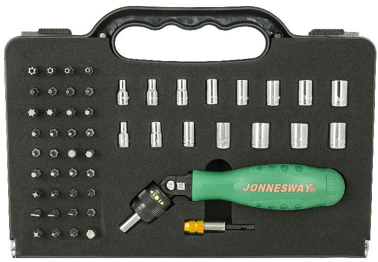 JONNESWAY DR0253S 53 Pcs Flexible Ratcheting Screwdriver Bit Set | eBay