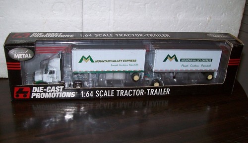 1:64 DCP Mountain Valley Express Trucking DOUBLES International Tractor ...
