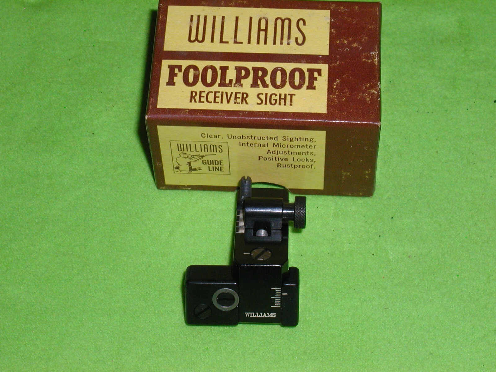 VTG NIB WILLIAMS FP RECEIVER PEEP SIGHT W/MICRO CLK WIND & ELEV U.S. 30 ...