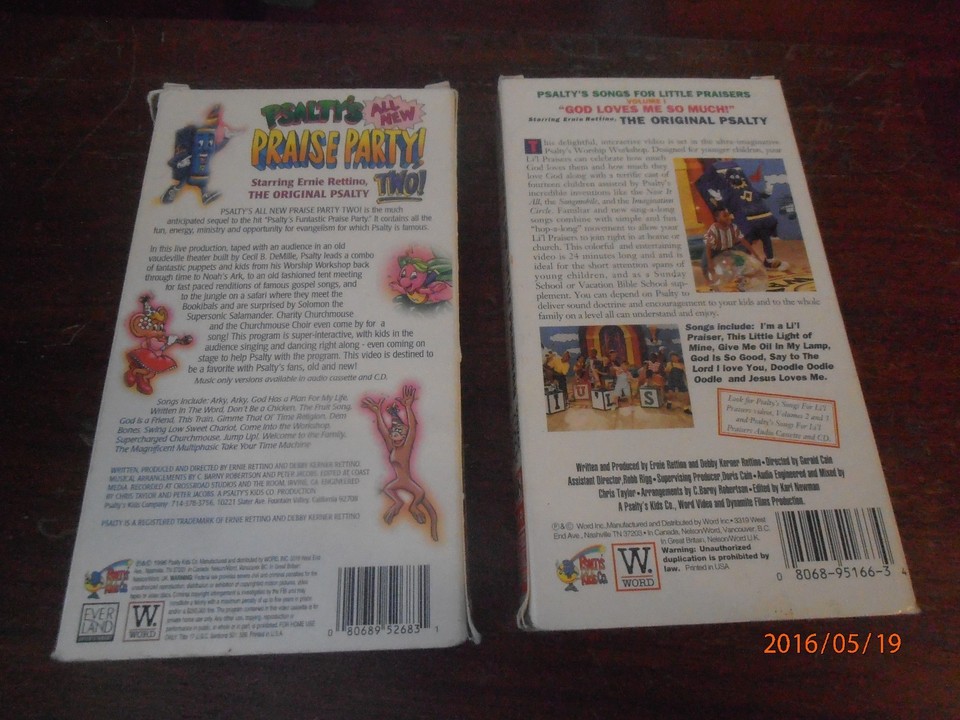 Rare Psalty's Songs for Lil Praisers Vol. 1 & Psalty's Praise Party ...