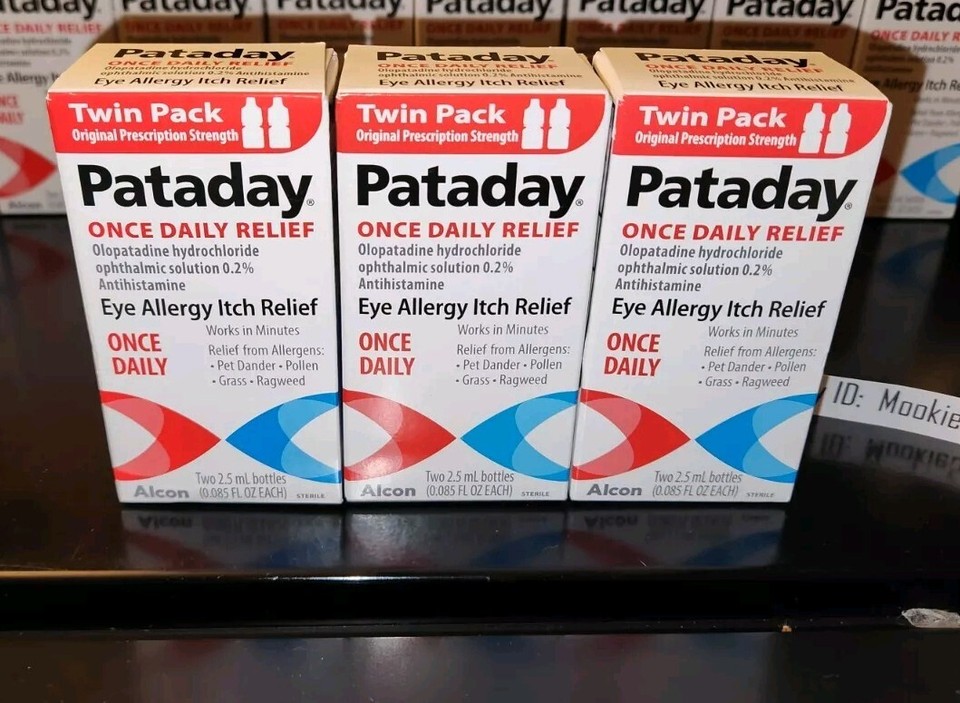 EXP 07/2026+! 3 Lot TWIN Pack PATADAY ONCE DAILY (6 × 2.5mL) Eye ...