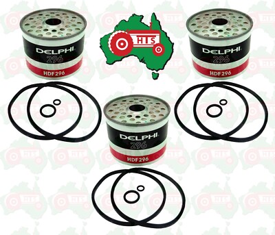 3x CAV 7111-296 Delphi Fuel Filter Fits For Case IH 385 485 585 685 785 ...