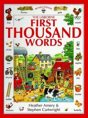 The Usborne First Thousand Words by Amery, Heather 9780746023037| eBay