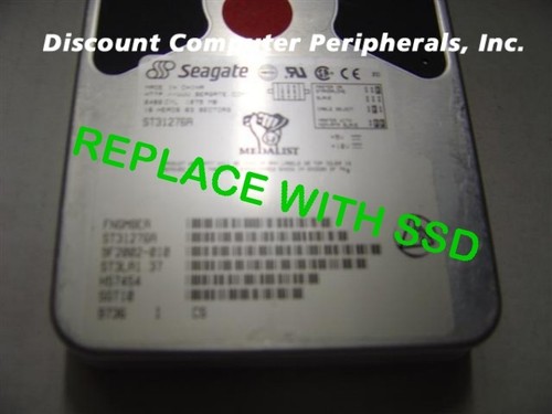 Replace Worn Out Seagate ST31276A 3.5" IDE Drive with SSD 2GB 40 PIN ...
