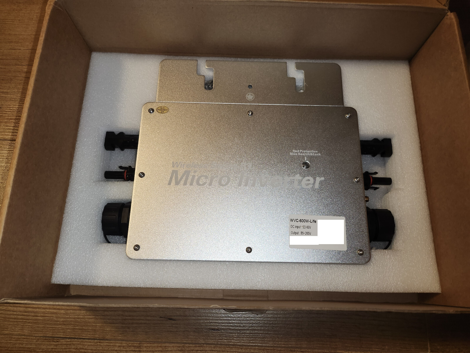 Solar Micro Wechselrichter 600W Balkonkraftwerk inkl. 2m Kabel