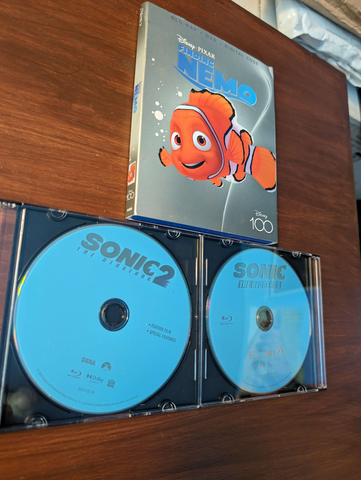 Sonic the Hedgehog: 2-Movie Collection [Like New Blu-ray] & Finding ...