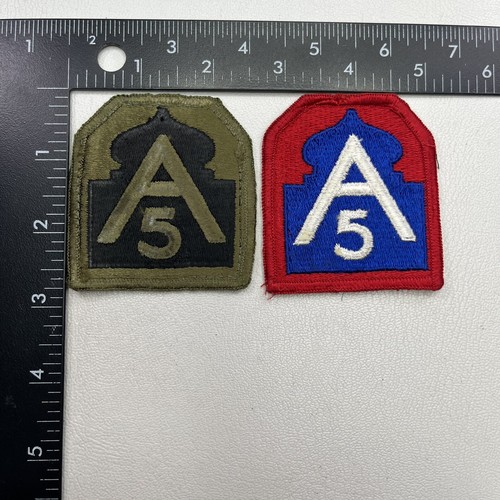 U.S. 5TH Army Patch Lot (Color & Subdued) 28MX | eBay