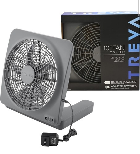 Treva FAN - Cool 10-Inch Portable Fan with AC Adapter | eBay