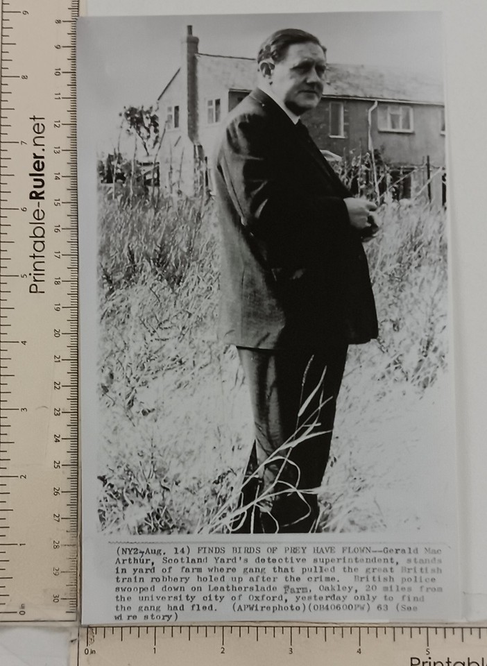 1963 Scotland Yard Detective Great British Train Robbery Hideout VTG ...