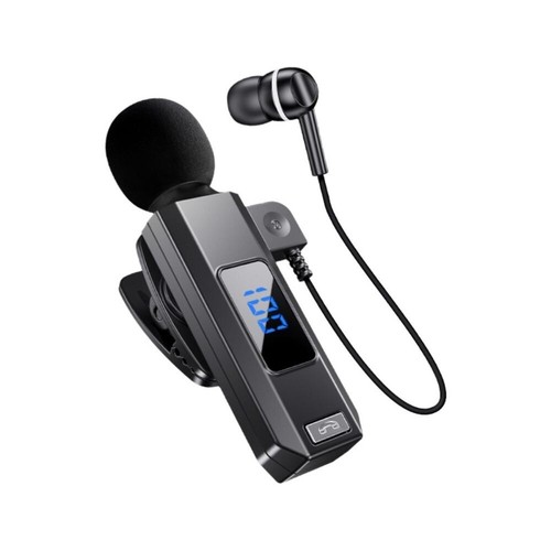 with Microphone Collar-clip Headphones Bluetooth 5.5 Earphones New ...