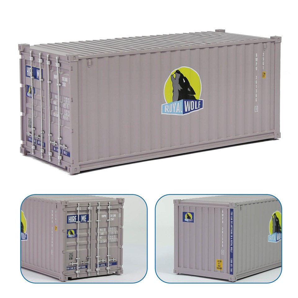 Evemodel O Scale 1:43 20ft Shipping Container 20' Cargo for Express ...