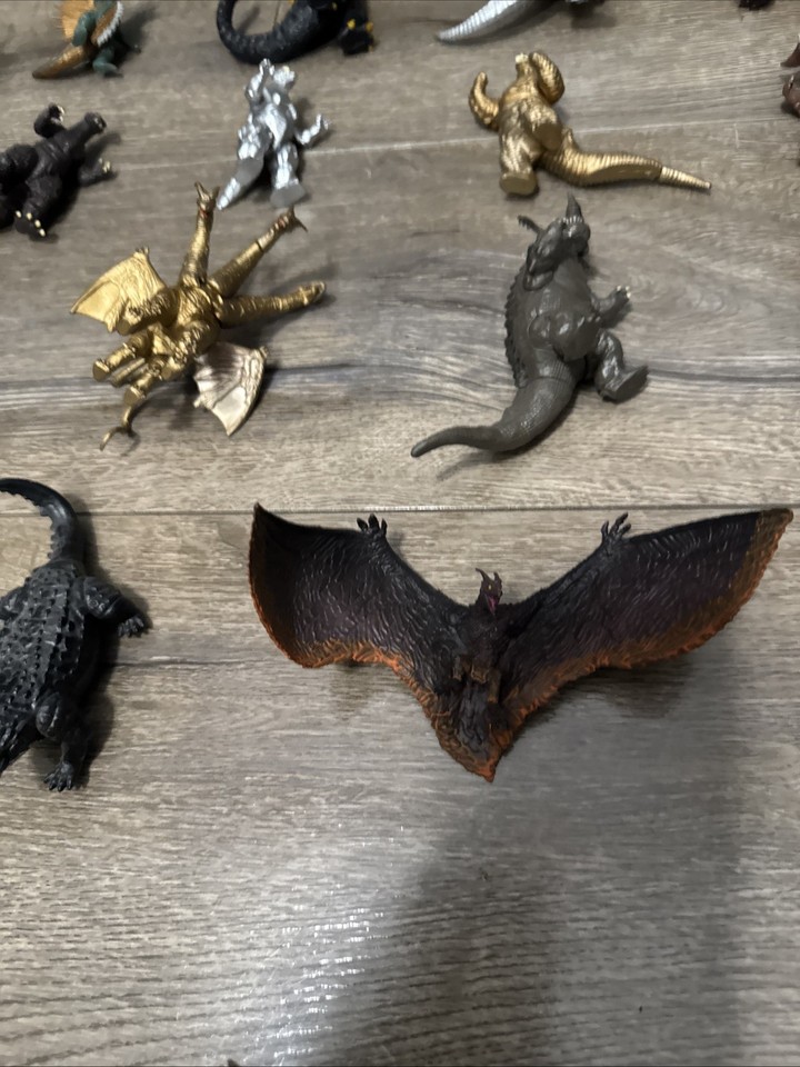 Godzilla Bandai Toho Lot mini figures 90s And 2000s Mothra And More ...