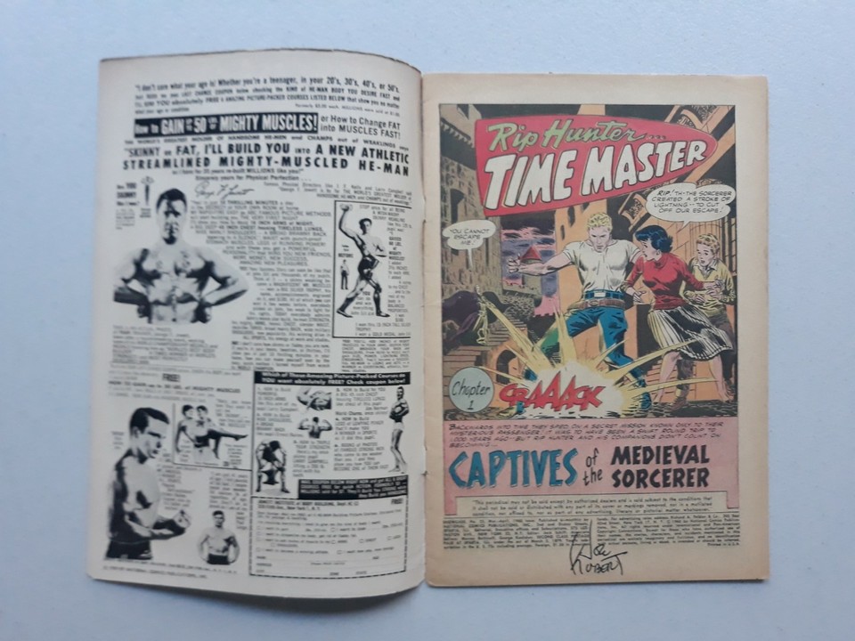 Showcase Comics 25 Rip Hunter Time Master 1960 DC, Joe Kubert Signed | eBay