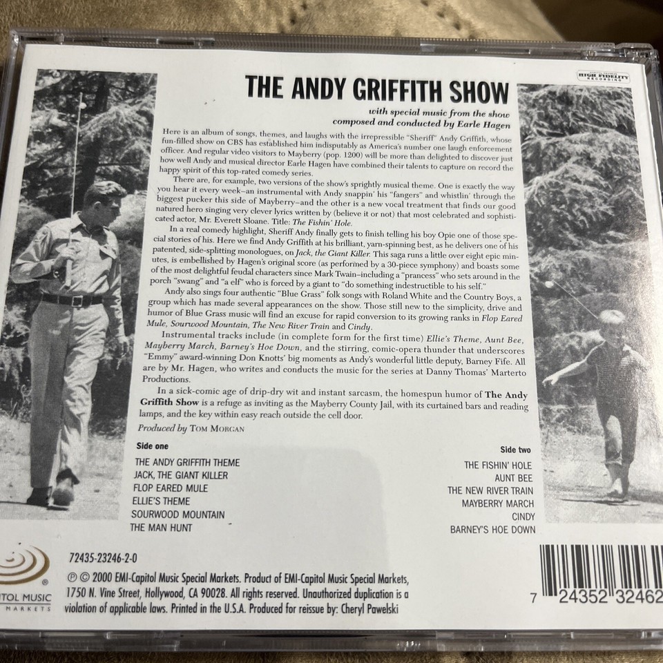 The Andy Griffith Show (Songs, Themes and Laughs From) by Andy Griffith ...