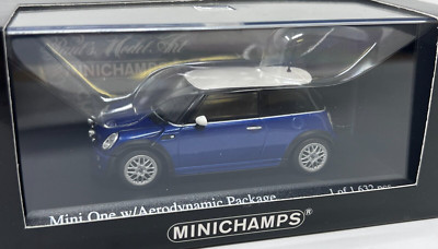 1/43 Mini One w/Aerodynamic Package 2003 Indi Blue Metallic 431138270 ...