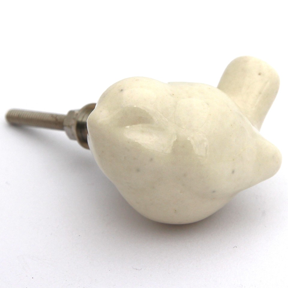 White cream ceramic knobs drawer pulls cupboard door knobs porcelain china | eBay