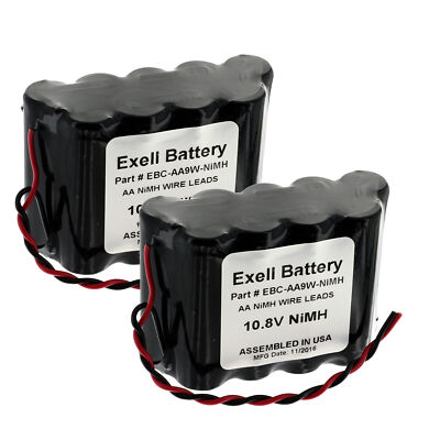 2pc Exell 10.8V 2200mAh NiMH Custom Battery Pack w/ Wire Leads | eBay