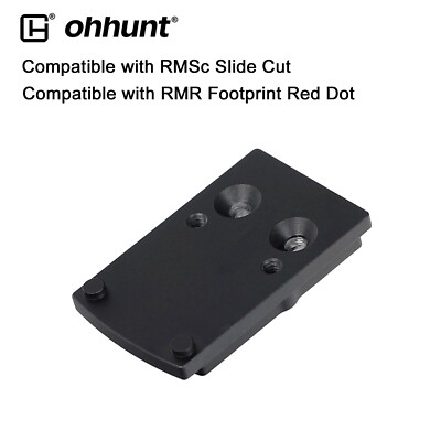 ohhunt Red Dot Adapter Compatible with RMSc Slide Cut for 407C 507C ...