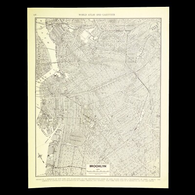 United States (1900-Now) - Antique Brooklyn Map