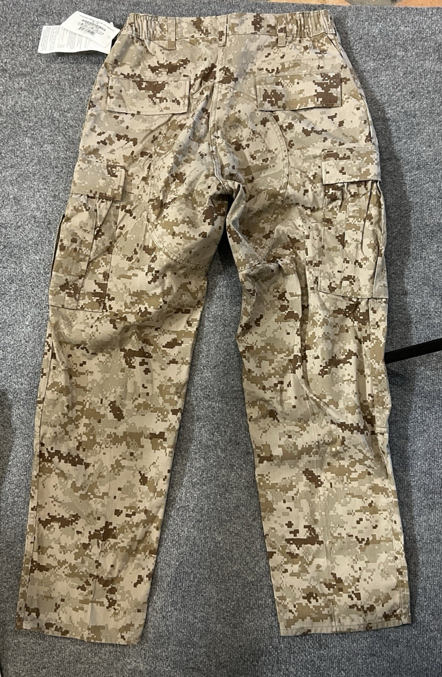 USMC Marine Corps Pants Mens M Medium Regular Desert Camo Marpat Combat ...