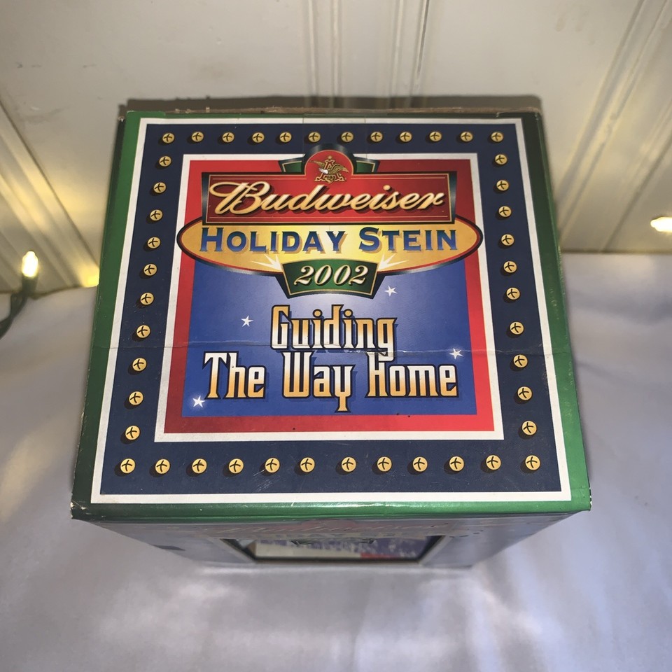 2002 Budweiser Holiday Beer Stein/Mug **NEW IN BOX with COA** | eBay