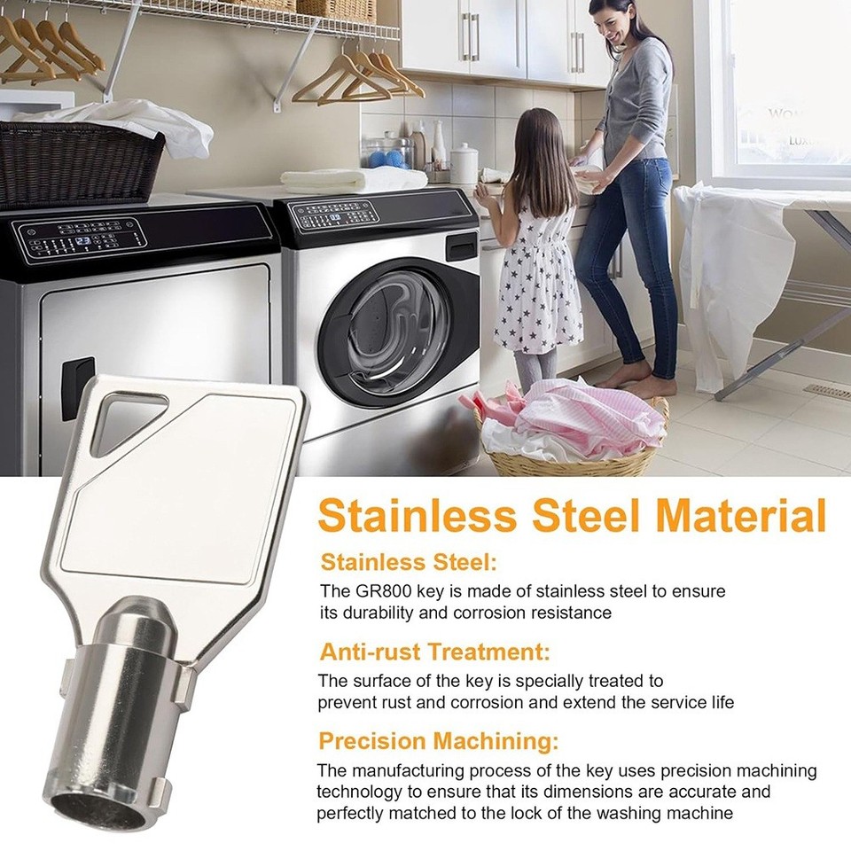 GR800 Washer and Dryer Key Replacement for Commercial Washers B8J4 ...