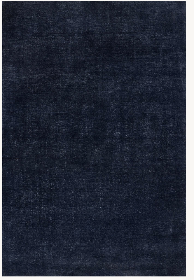 Hand Tufted Solid Plain Blue Wool Rug dark blue Carpets For Living room | eBay