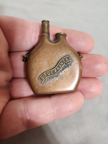 Vtg WW1 French Trench Art Lighter Sir De France *Missing Striker Wheel ...