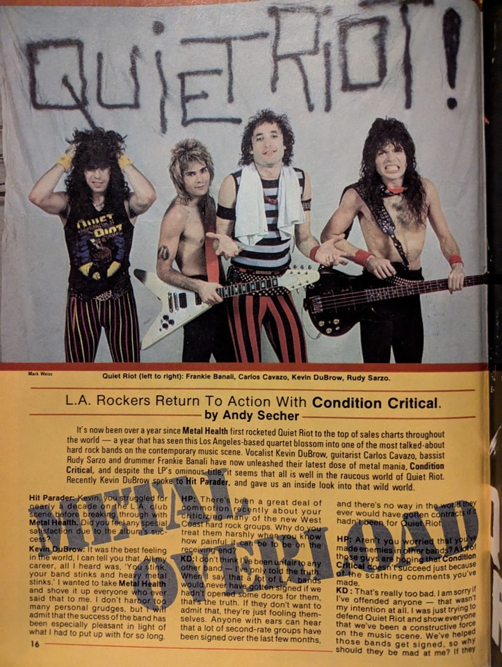 Hit Parader Magazine October 1984 Scorpions, Van Halen, KISS, Motley ...