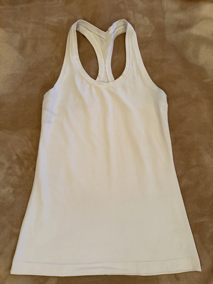Lululemon Cool Racerback Tank Top White Size 6 | eBay
