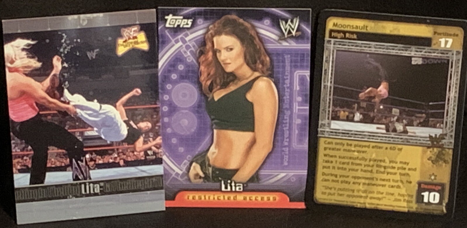 Lita WWF Ultimate Divas Collection Fleer 2001 Moonsault Raw Deal WWE Topps 2006 | eBay