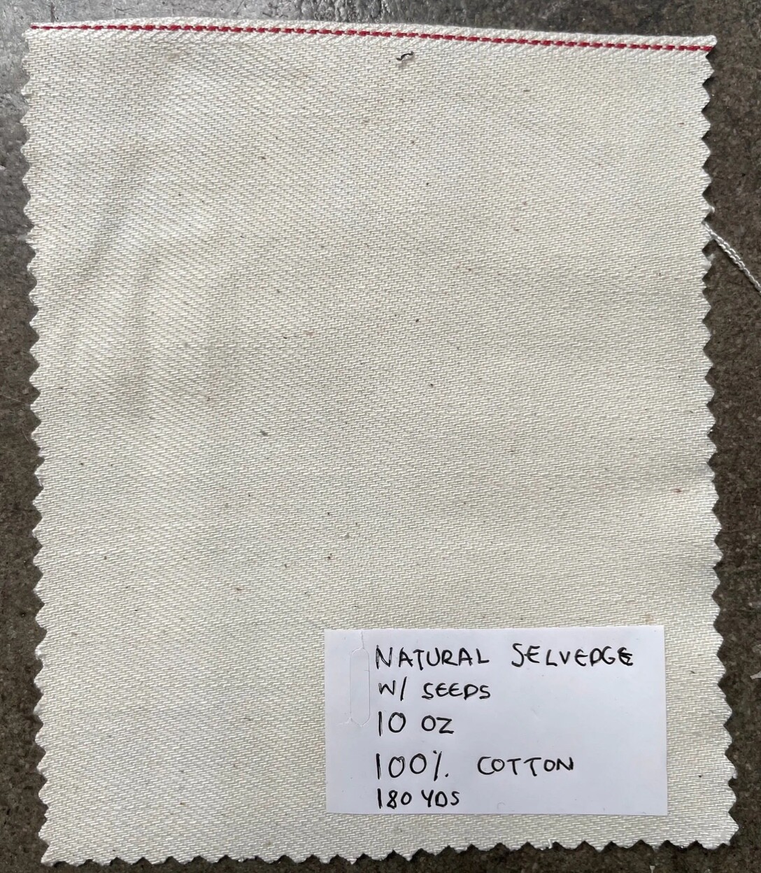 3 YARDS Natural Salvage Denim w/ Seeds fabric by the yard 100 cotton 9 ...