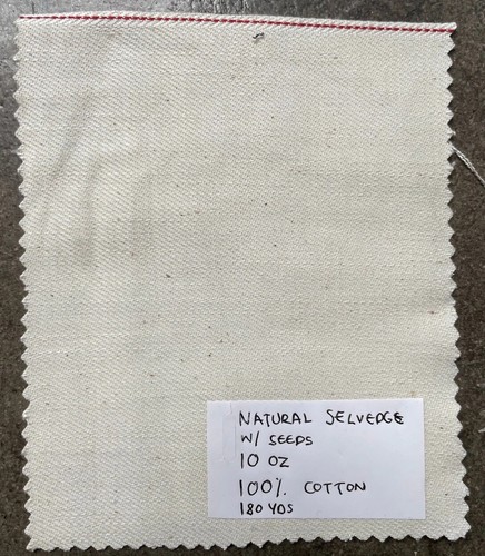 3 YARDS Natural Salvage Denim w/ Seeds fabric by the yard 100 cotton 9 ...