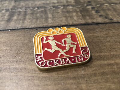 1980 Moscow Olympic Pin MOCKBA Track Rare SUT | eBay