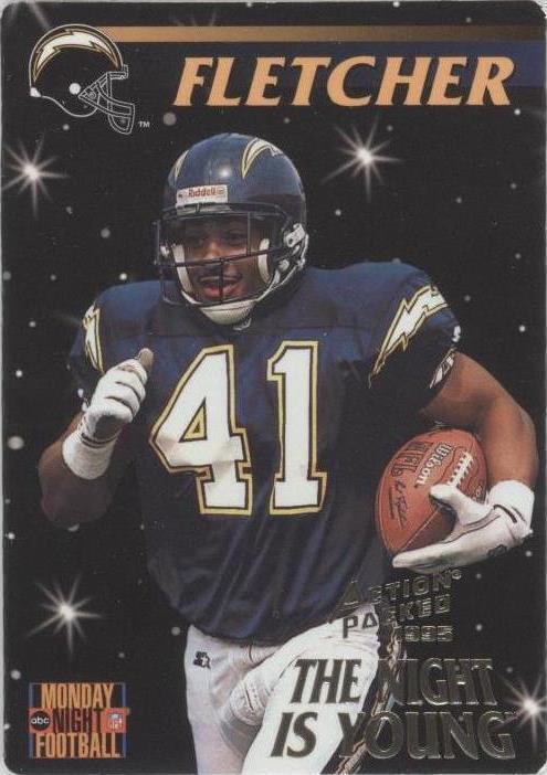 1995 Action Packed Monday Night Football - Terrell Fletcher #98 (RC ...