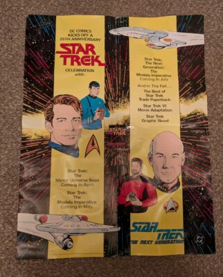Star Trek DC Comics Promo Poster 25th Anniversary | eBay