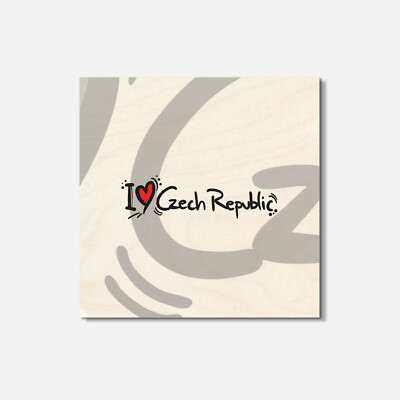 I Love Czech Republic Slogan 7'' 4'' X 4'' Square Wooden Coaster | eBay