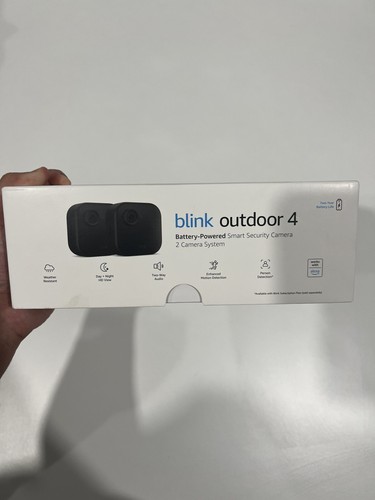 Blink Outdoor 4 (4th Gen) 2 Camera Wireless Security System 1080p HD ...