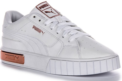 PUMA Cali Étoile Glamour Métal Dorage Cuir Femmes Baskets Blanc Bronze ...