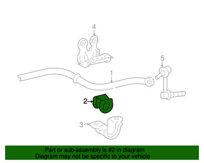 GENUINE LEXUS GS F GS350 GS450h IS300 FRONT SWAY BAR BUSHING OEM 48815 ...