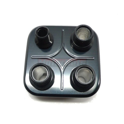 4 Port Firewall Bulk Head AC Heater Billet Aluminum Bulkhead Ports ...