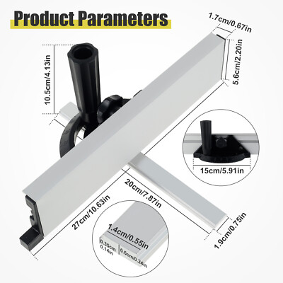 Table Saw Miter Gauge Table Saw Fence Adjustable Angle Woodworking ...