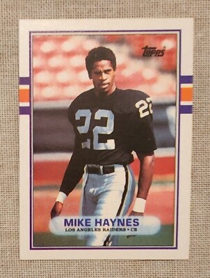 1989 TOPPS MIKE HAYNES #268 LOS ANGELES RAIDERS | eBay